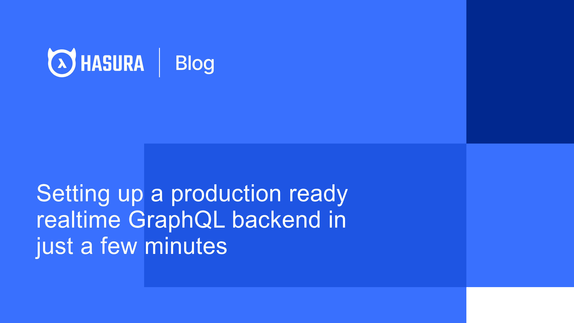 Setting up a production ready realtime GraphQL backend in just a few ...