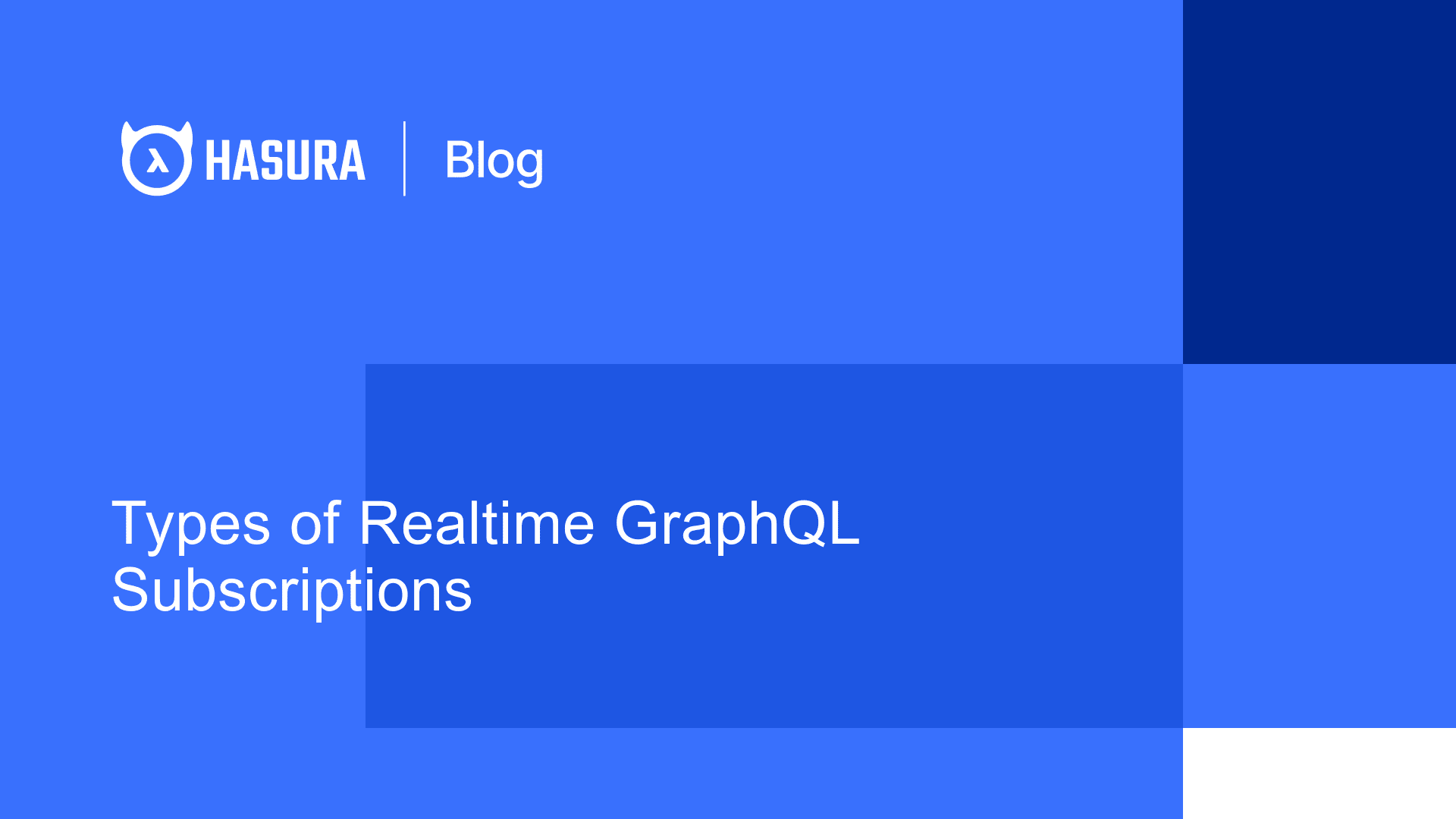 Types of Realtime GraphQL Subscriptions