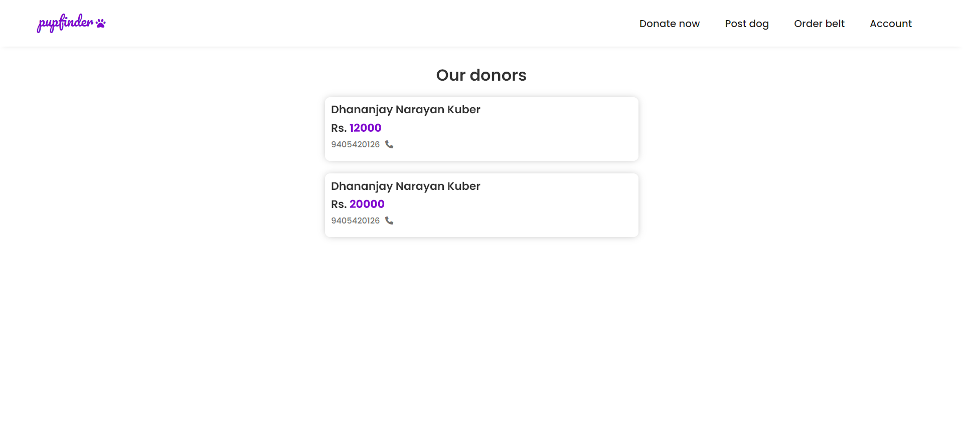 GitHub - dhananjaykuber/pupfinder: A platform dedicated to promoting the adoption of stray dogs ...