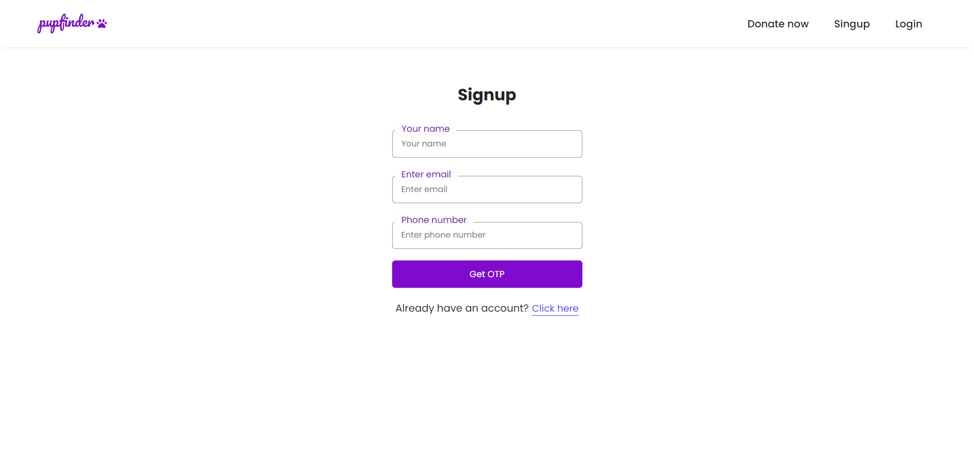 GitHub - dhananjaykuber/pupfinder: A platform dedicated to promoting the adoption of stray dogs ...