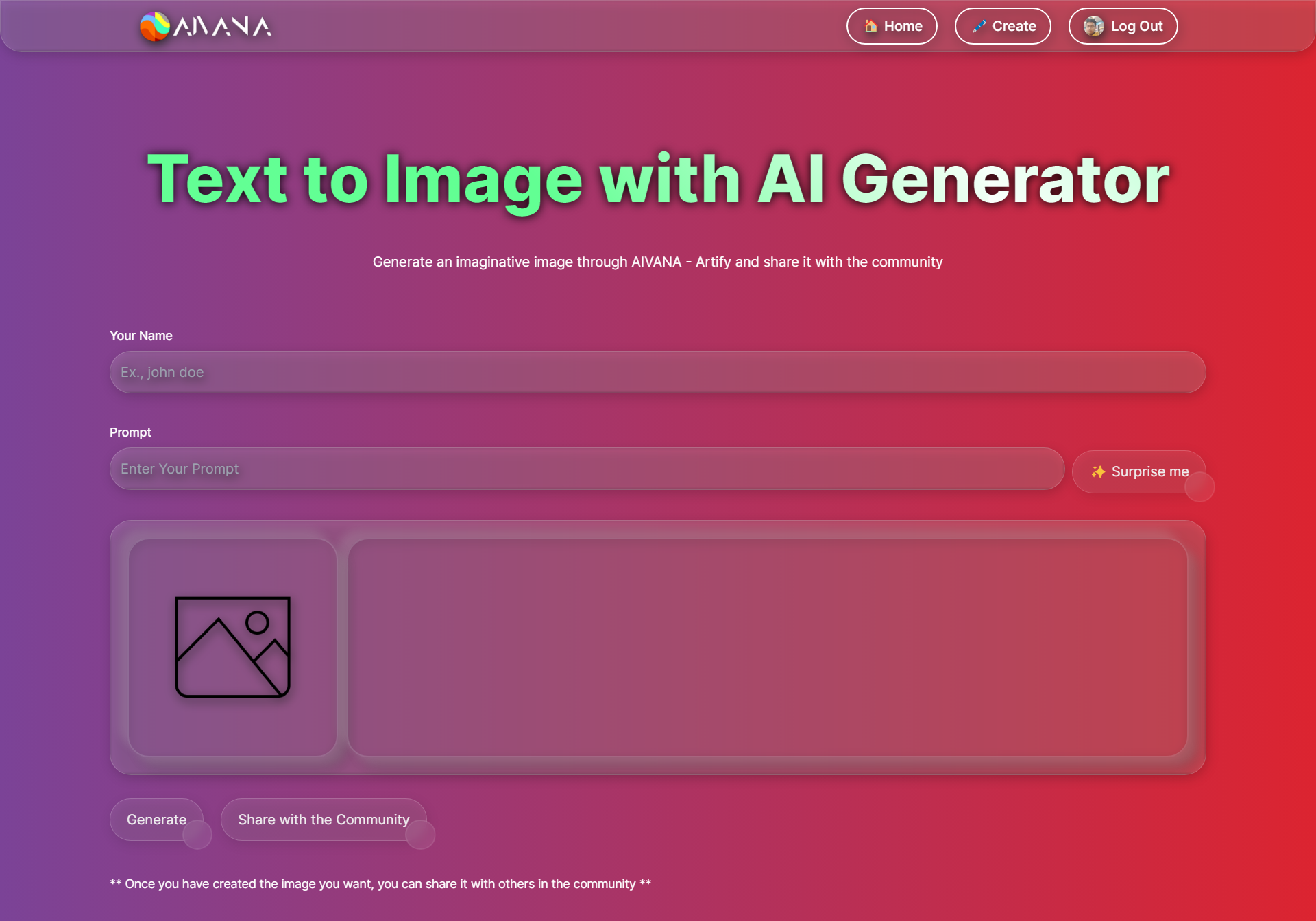 GitHub - 20Sunny/DALL-E: AIVANA - Artify is a web application that lets you generate unique and ...