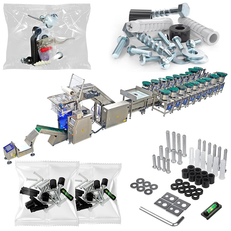 18 Different Types Of Hardware Fittings Counting Packing Machine