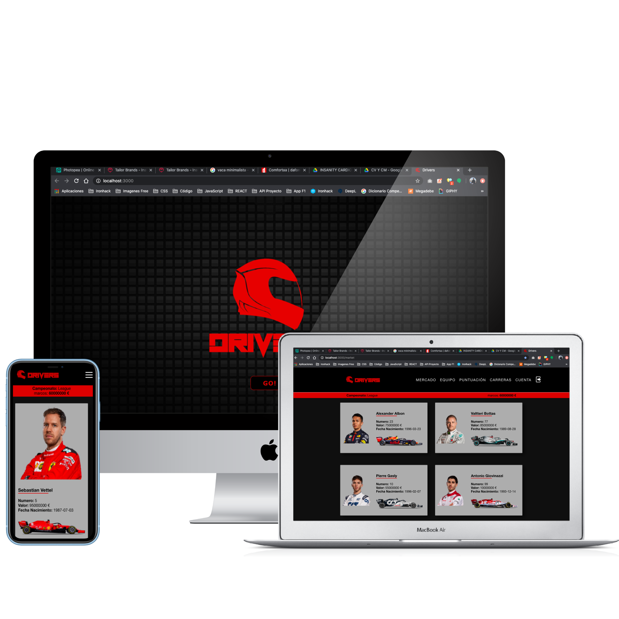 GitHub - militroncho7/drivers-app: Administra tu propio equipo de fórmula 1 y crea con tus ...