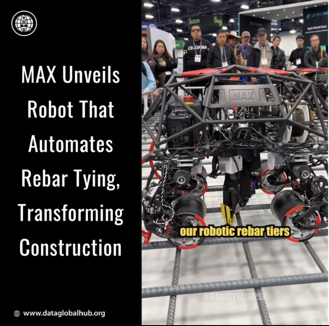 MAX Unveils Robot That Automates Rebar Tying, Transforming Construction.