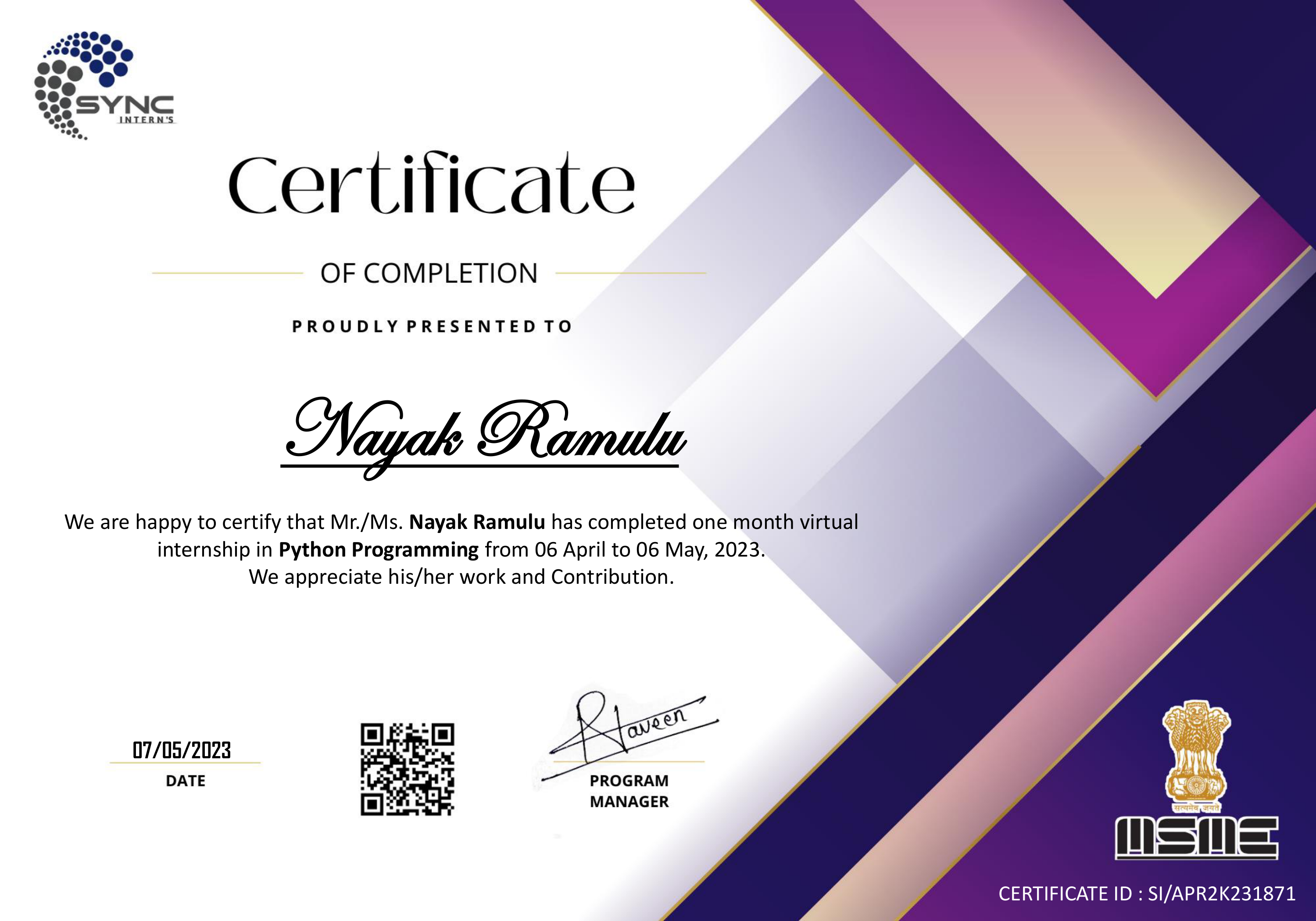 Nayak Ramulu - Hyderabad, Telangana, India | Professional Profile | LinkedIn