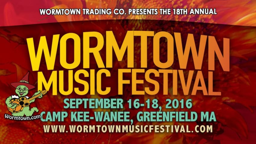 Wormtown Music Festival 2016 Lineup - Sep 16 - 18, 2016