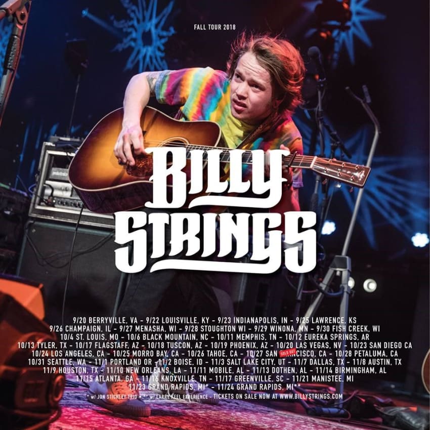 Billy Strings Expands 2018 Fall Tour Billy Strings Expands 2018 Fall Tour