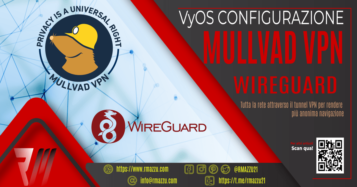 VyOS Routing Con Mullvad VPN Wireguard | R. Mazzu 🏯 Web, Code e ...