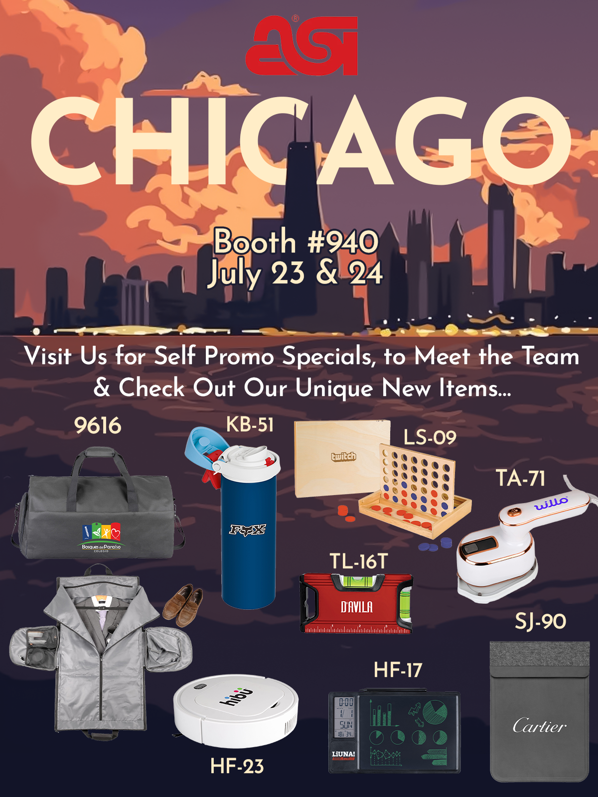 Come Visit Us at ASI Chicago Booth 940!