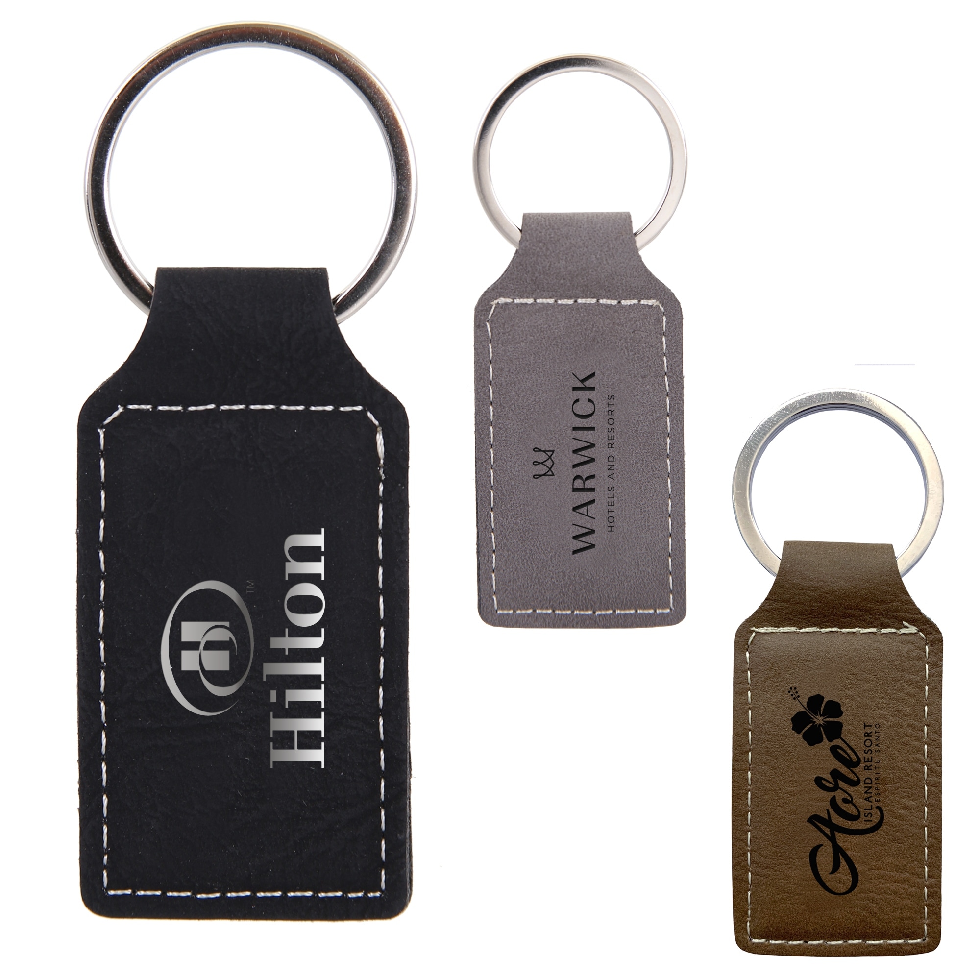 Leatherette Keychain - CosmoPromosCosmoPromos