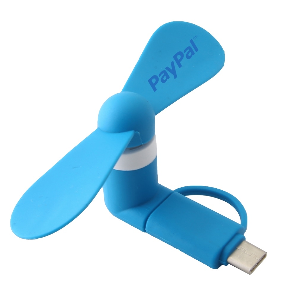 Mobile Fan w/ USB Type C Plug - CosmoPromosCosmoPromos