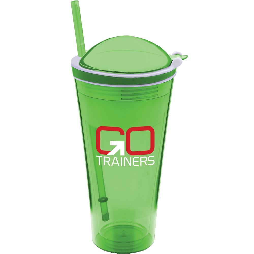 Snack Grabber - 22oz Double-wall Acrylic Tumbler w/ 9oz Snack Lid ...