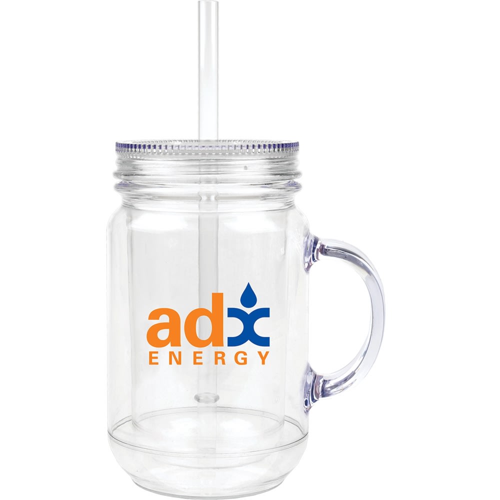 Genie Jar - 20 oz Plastic Mason Jar - CosmoPromosCosmoPromos