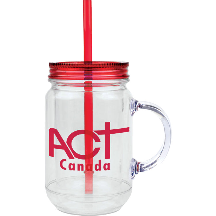 Genie Jar - 20 oz Plastic Mason Jar - CosmoPromosCosmoPromos