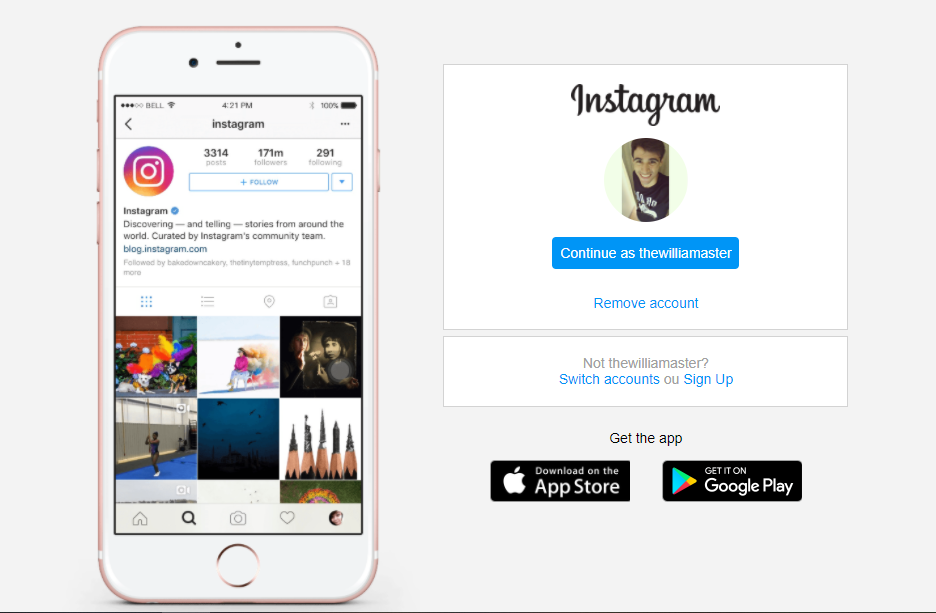 GitHub - williamdlm/HomeInstagram: Remake instagram homepage