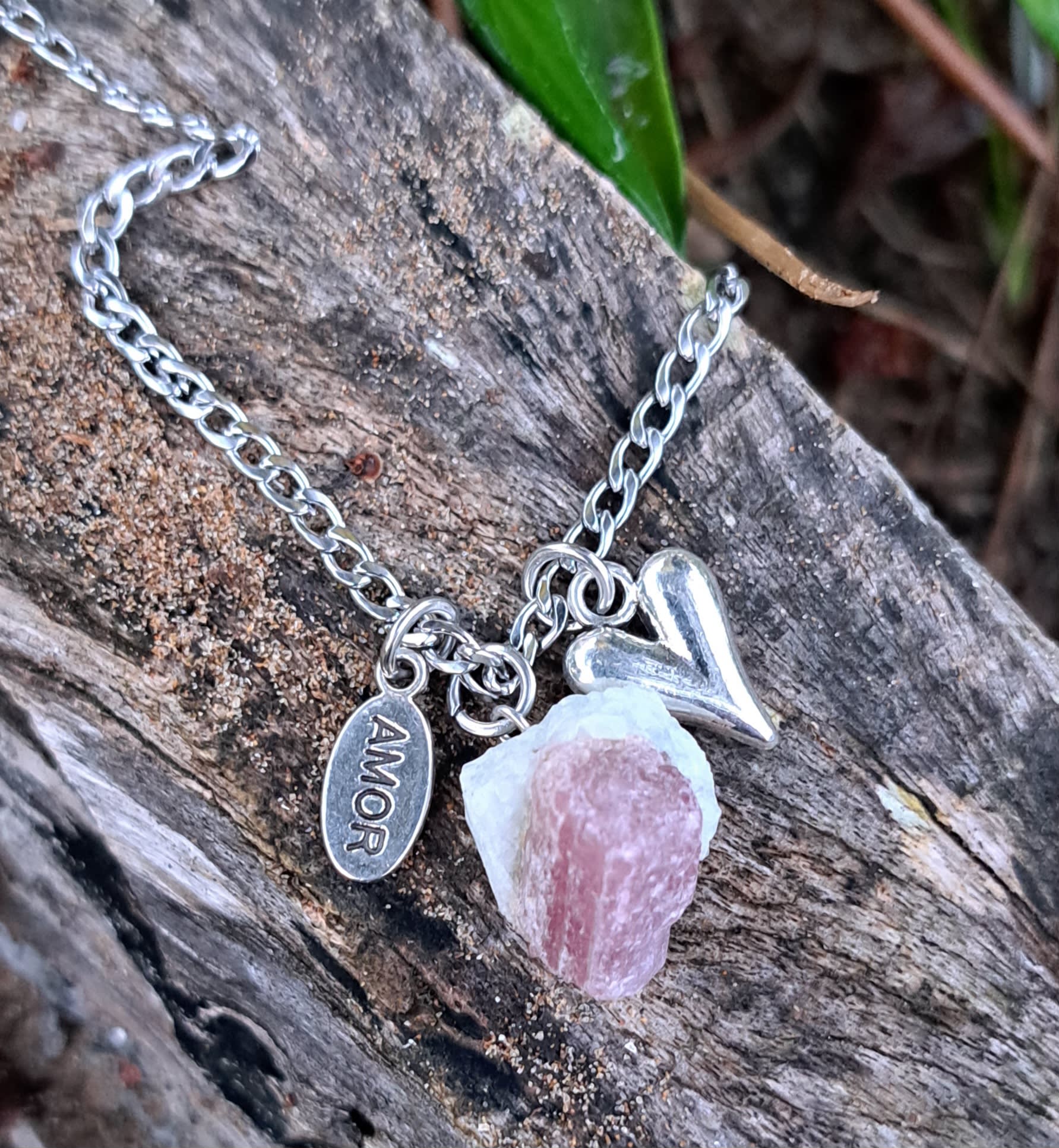 Collar de Turmalina Rosa | Almas Fortalecidas