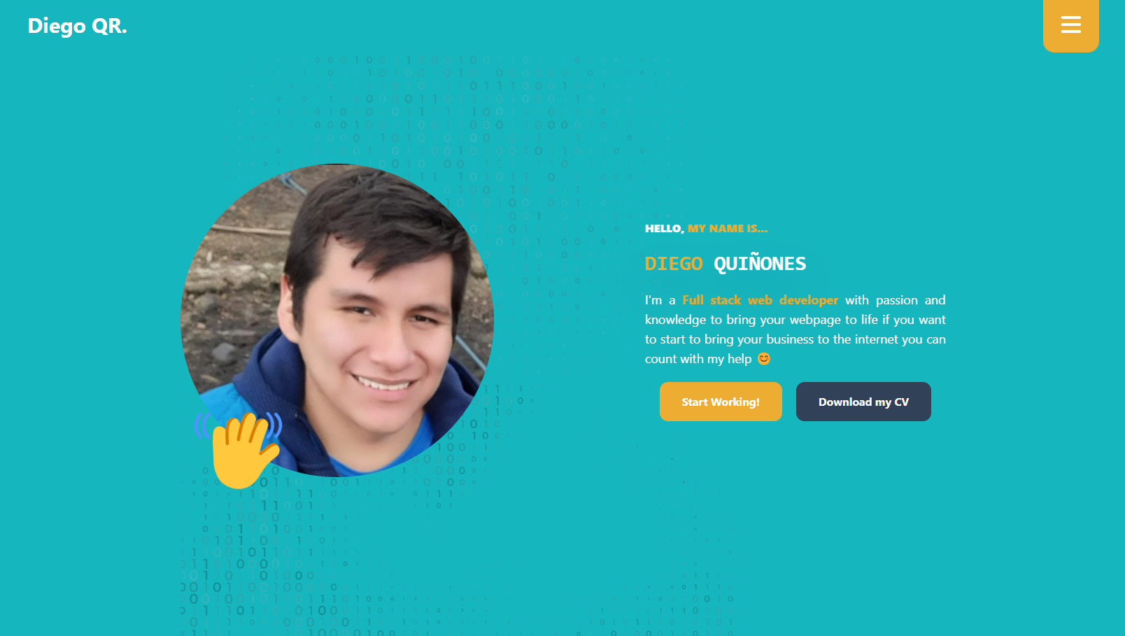 Diego QR - Portfolio - Fullstack Developer