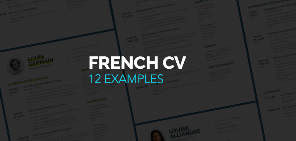 12 French CV Examples & Templates to Download (in Word)
