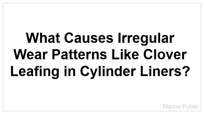 What Causes Irregular Wear Patterns Like Clover Leafing in Cylinder Liners?