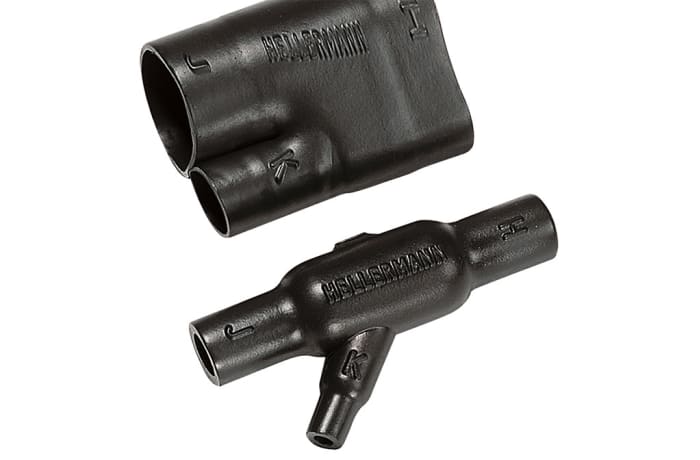 Cable Assemblies Heatshrink Angled T Boot, Black | Green Energy ...