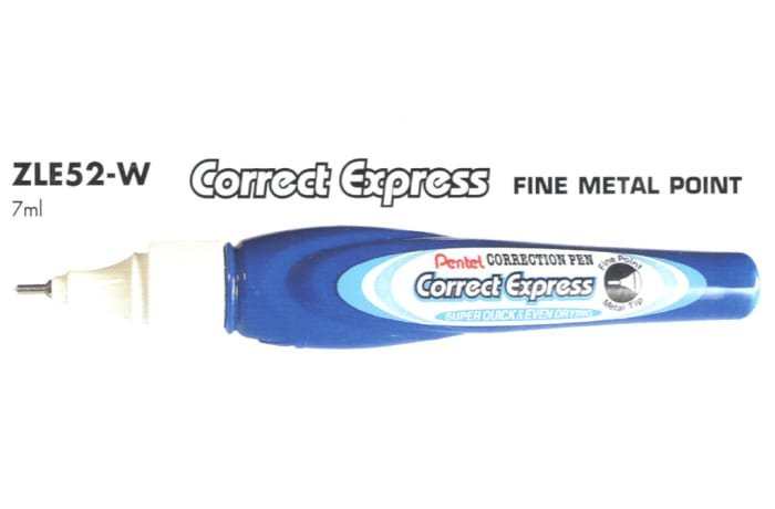Correction Pens & Tape - ZLE52-W Correct Express Fine Metal Point | SM ...