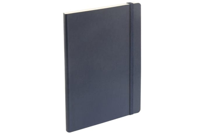 A4 Leather Notebook Blue W3185 160 Pages | Bookworld