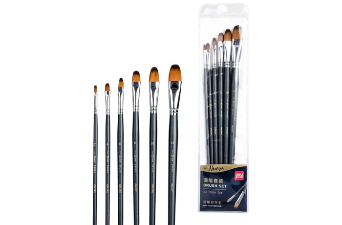 Nuevo Paint Brush Set Filbert Nylon Fibre W73894 | Bookworld