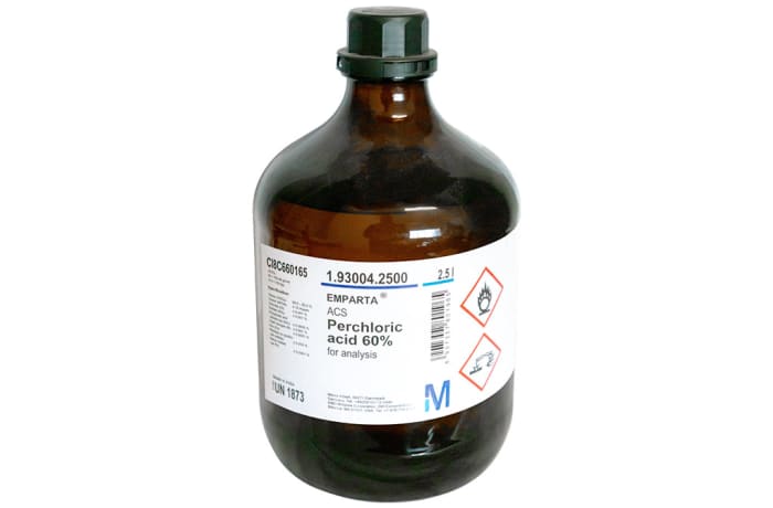 Perchloric Acid 60% - 2.5 Litres | Chemsol Scientific