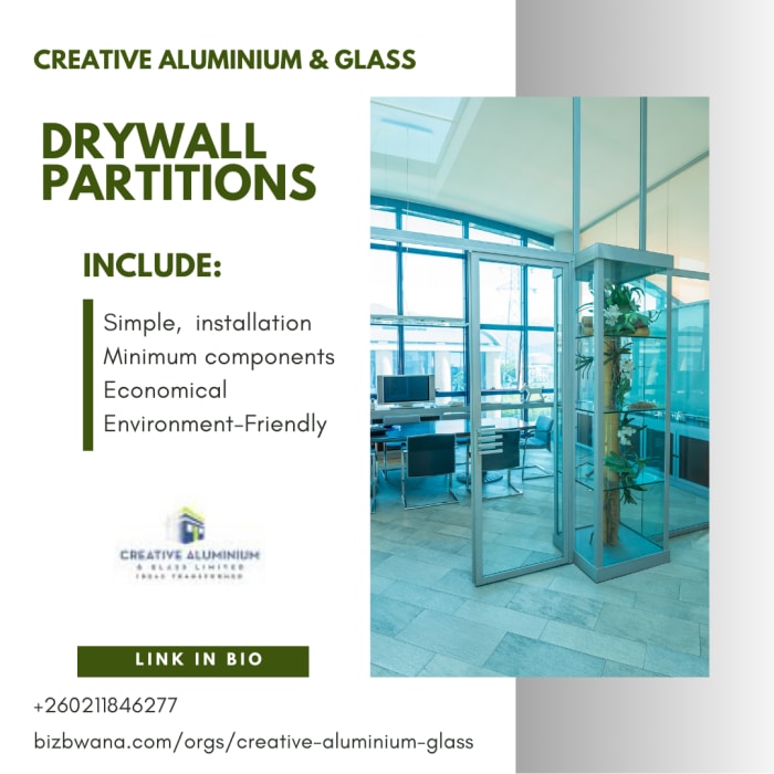 Fast and professional installation of quality drywall partitions for ...