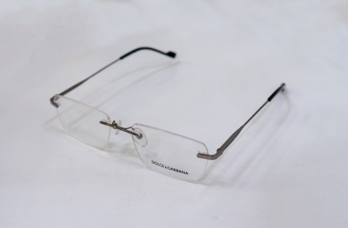 Grey Rimless Eyeglass Frames | Tokyo Opticians