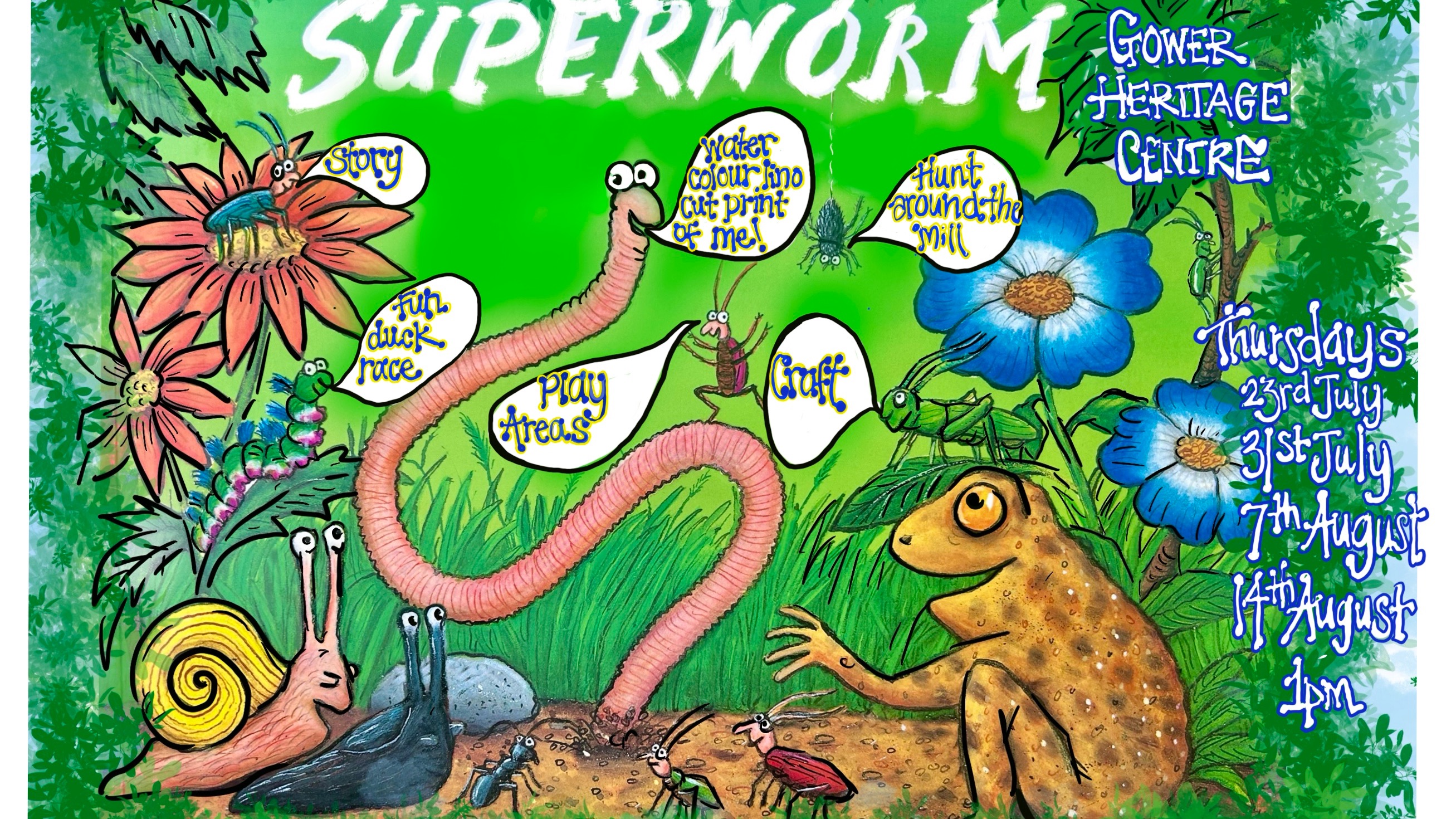 Family Fun Days with Superworm at The Gower Heritage Centre | Pebble