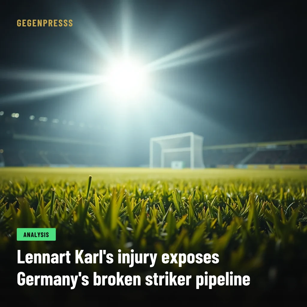 Lennart Karl's injury exposes Germany's broken striker pipeline