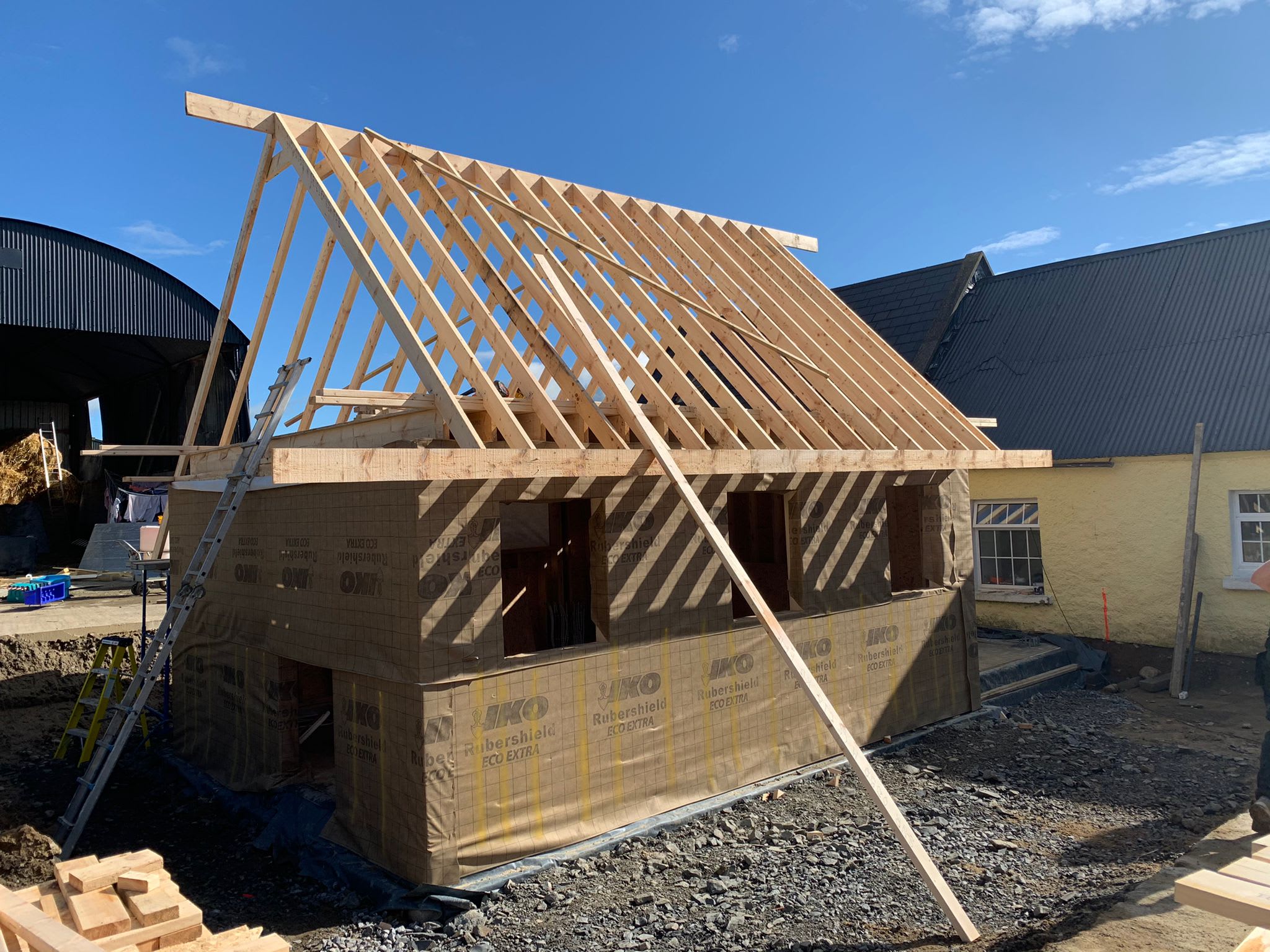 Timber Frame/Stone Clad Extension