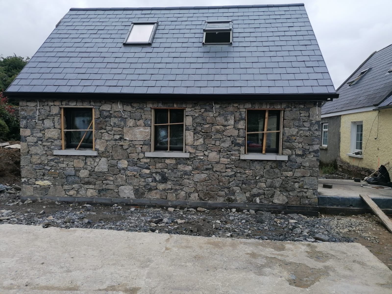 Timber Frame/Stone Clad Extension