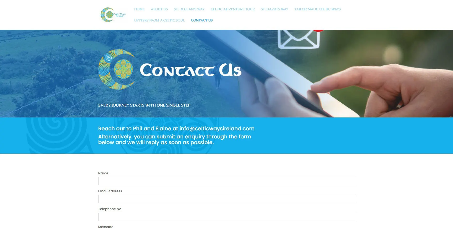 Contact us - Celtic Ways Ireland