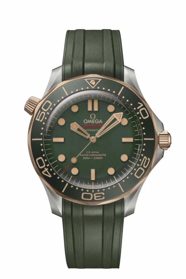 Omega Launches a New Green Seamaster Diver 300M in Titanium and Bronze ...