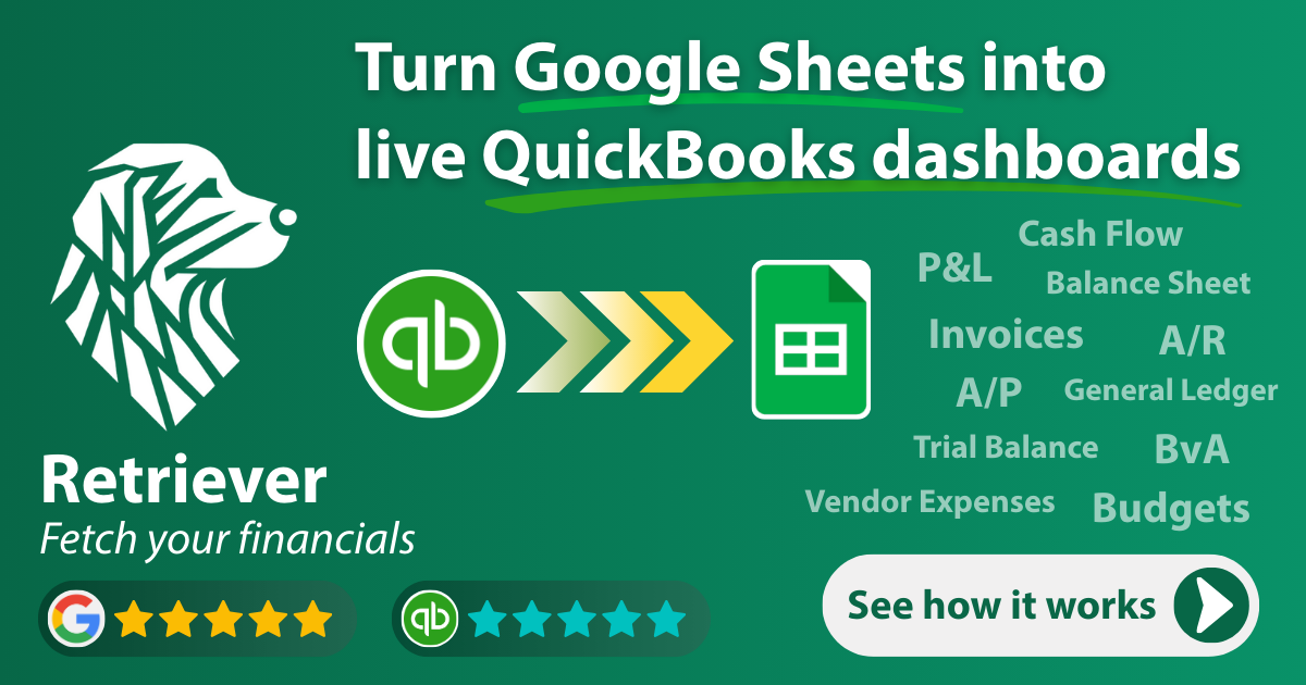 Sync QuickBooks to Sheets | Retriever