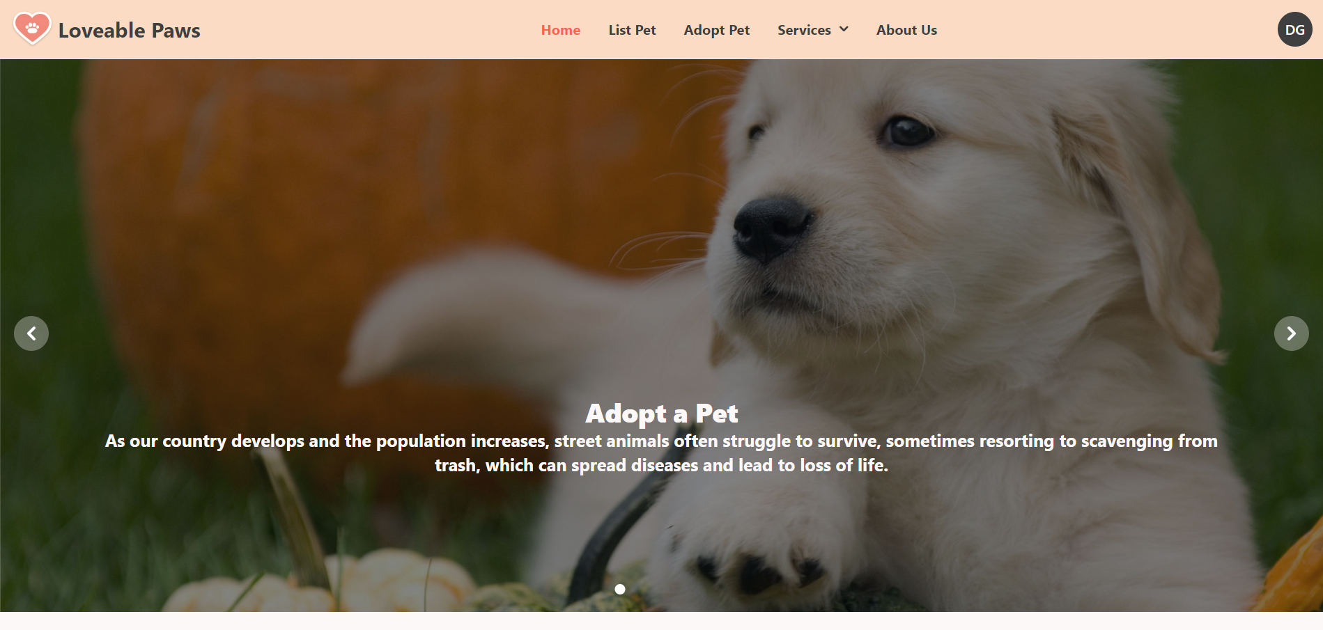 GitHub - darshu1206/loveablepaws: A Loveable Paws (Pet Adoption and Care Platform) is a ...