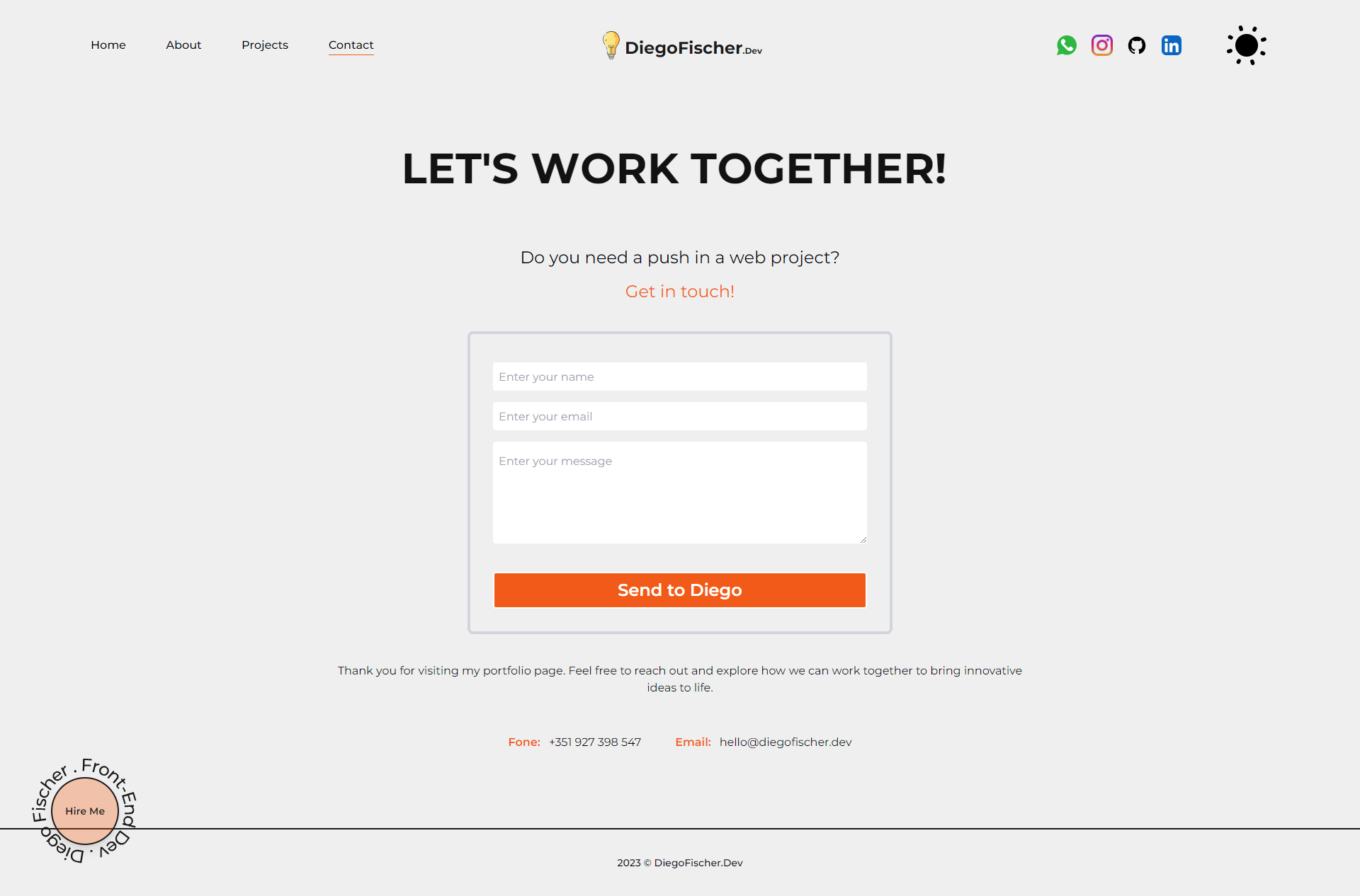 GitHub - DiegoFischerDev/MyPotifolio-Next-Tailwind: This project is a webpage designed to ...