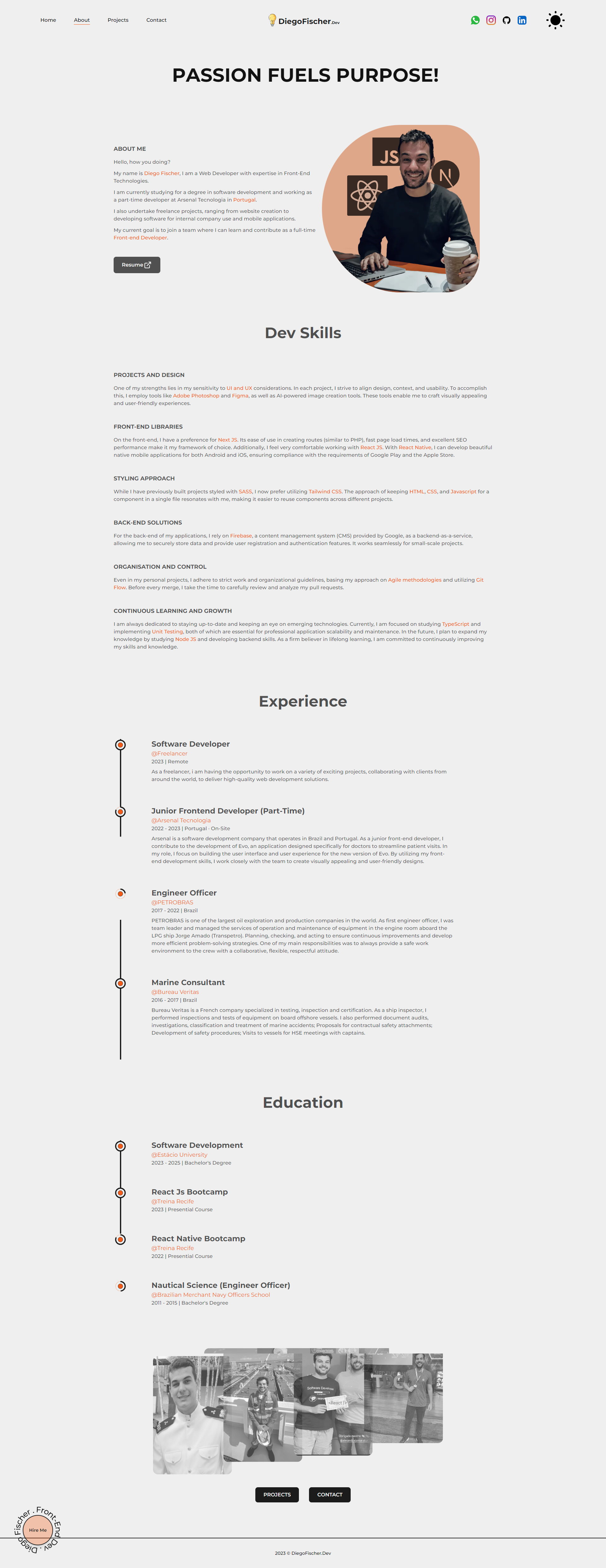 GitHub - DiegoFischerDev/MyPotifolio-Next-Tailwind: This project is a webpage designed to ...