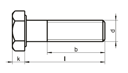 DIN 931 Hexagon Head Partial Thread Bolt