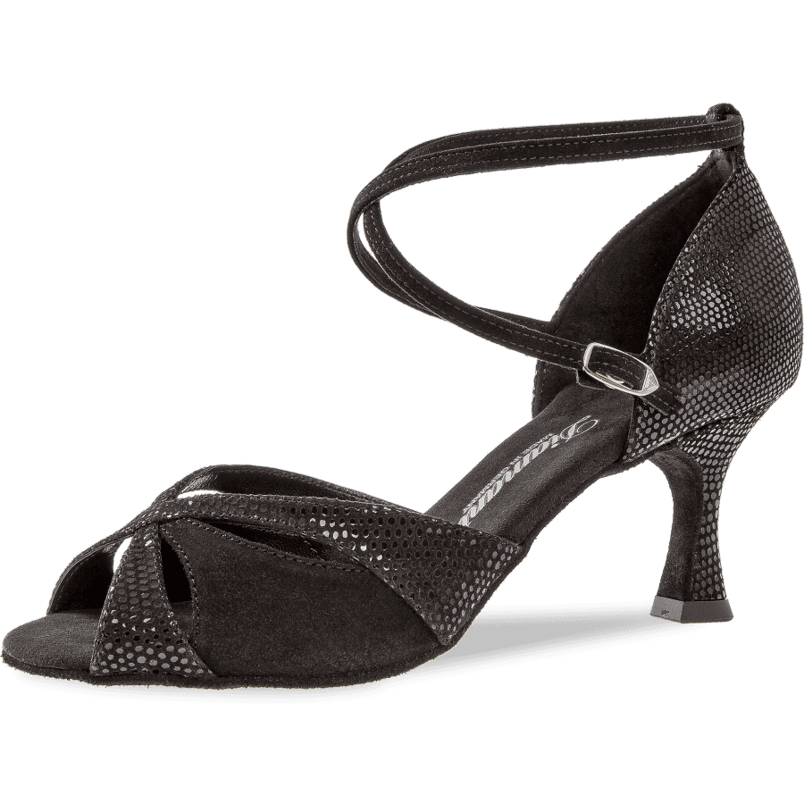 Damen-Tanzschuh Mod. 141 für Latein in Schwarz Velourleder