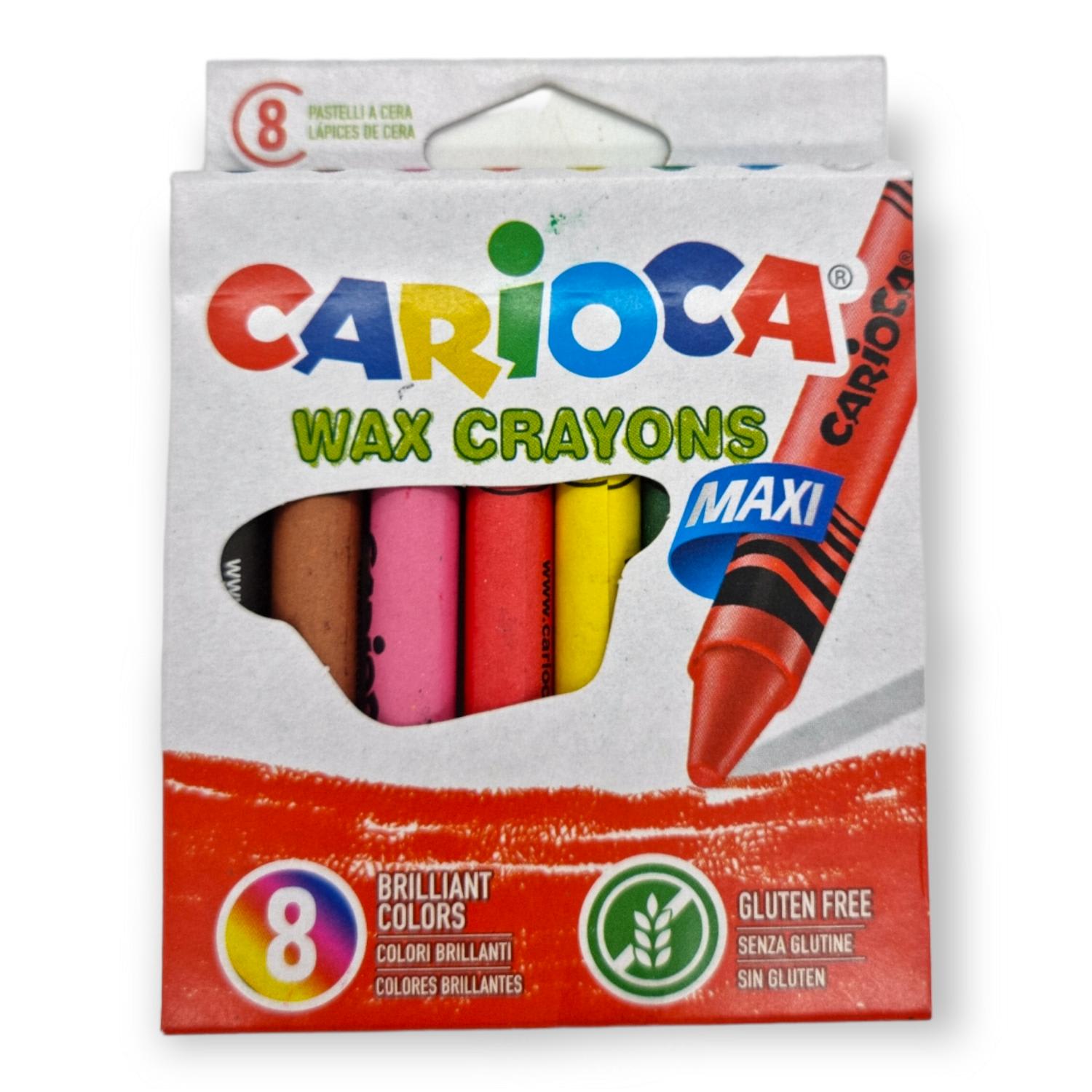 Carioca Maxi Wax Crayons 8pk Stort utvalg & lave priser