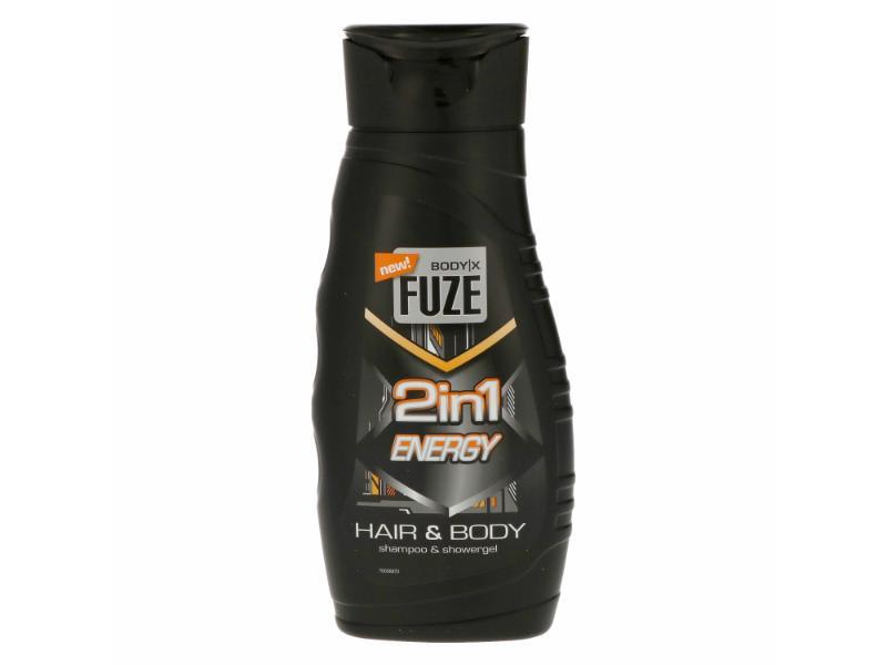Body-X Fuze Energy 2in1 Hair & Body Wash 300ml Stort utvalg & lave priser
