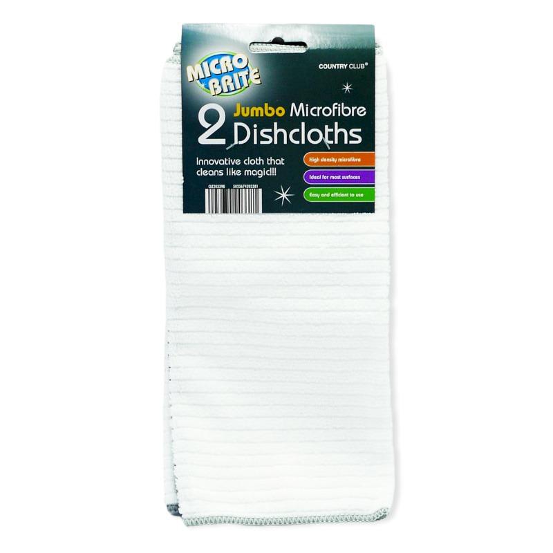 Micro Brite Jumbo Microfibre Dishcloths 2pk Stort utvalg & lave priser