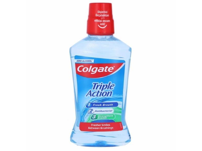 Colgate Triple Action Mouthwash 500ml Stort utvalg & lave priser