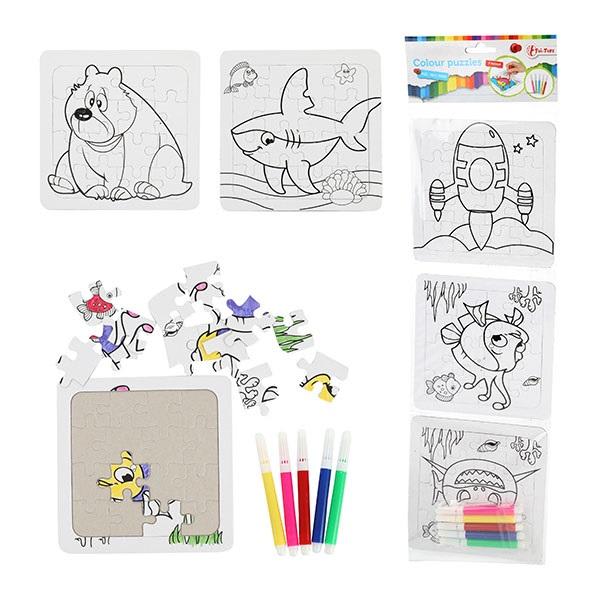 Color Your Own Puzzle Set Stort utvalg & lave priser