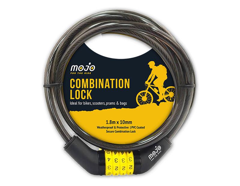 Mojo Combination Bike Lock 1,8m Stort utvalg & lave priser