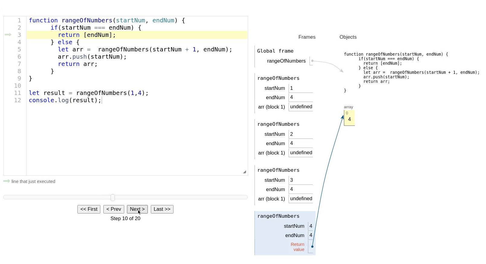Use Recursion To Create A Countdown Understanding Javascript The Freecodecamp Forum