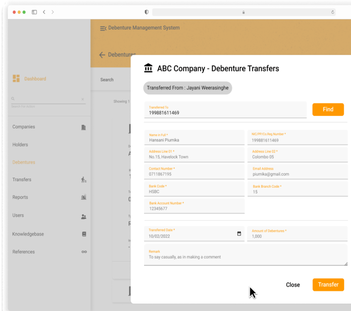 DebentEL - Debenture Management System | EchonLabs